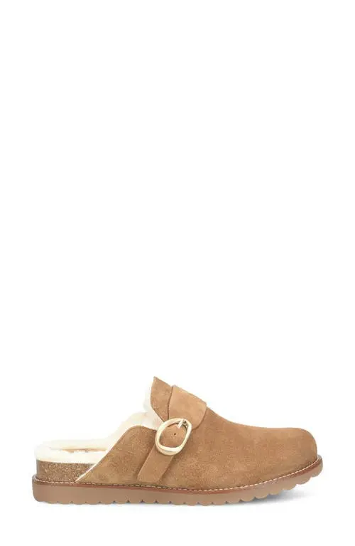 SOFFT Angela Leather Clog With Genuine Shearling Trim
