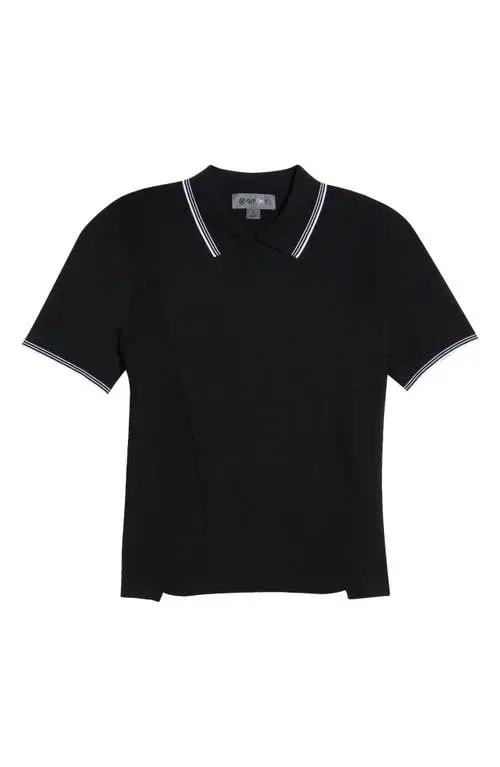 G/fore Elevated Short Sleeve Sweater Polo - Onyx