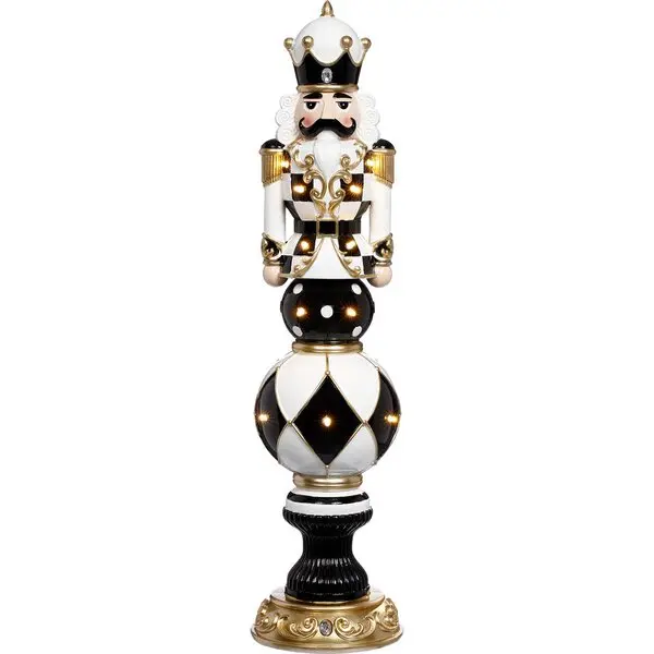 MARK ROBERTS Lighted Royal Nutcracker - Black