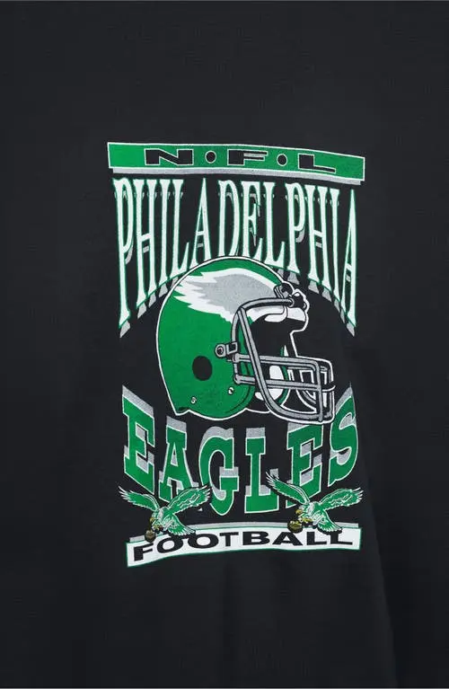 Junk Food Philadelphia Eagles Cotton Blend Crewneck Sweatshirt