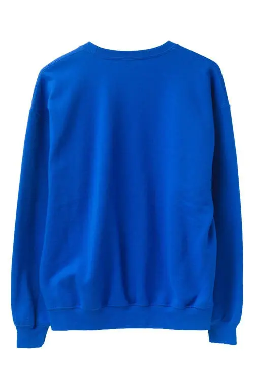 Junk Food New York Giants Flea Market Crewneck Sweatshirt - Royal