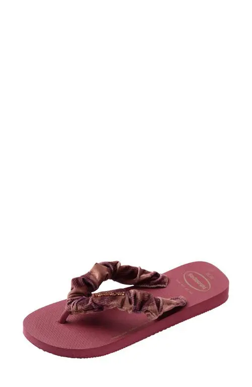 Havaianas Top Scrunchie Flip Flop - Amaranth