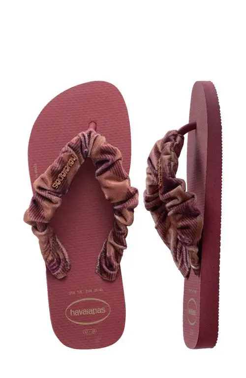 Havaianas Top Scrunchie Flip Flop - Amaranth