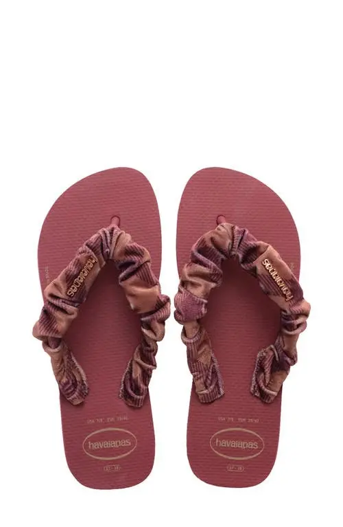 Havaianas Top Scrunchie Flip Flop - Amaranth