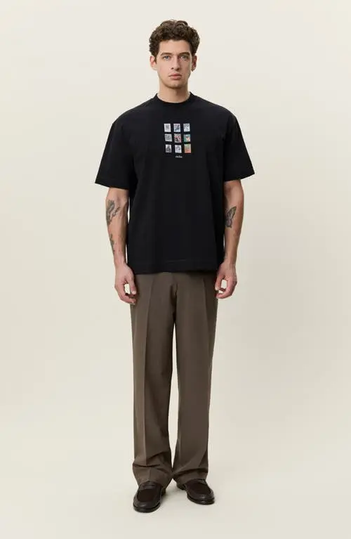 LES DEUX Stamp Organic Cotton Graphic T-shirt