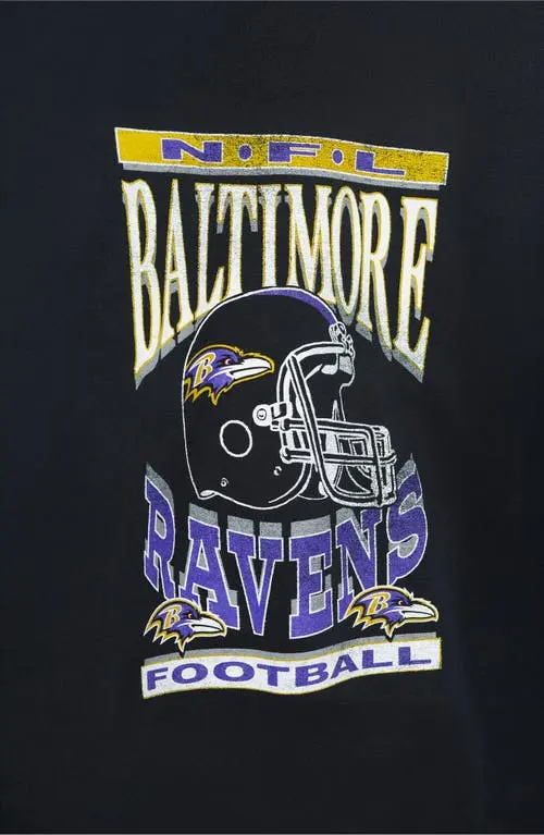 Junk Food Baltimore Ravens Helmet Flea Market Crewneck Sweatshirt