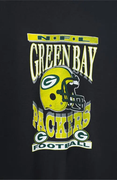 Junk Food Greenbay Packers Cotton Blend Crewneck Sweatshirt