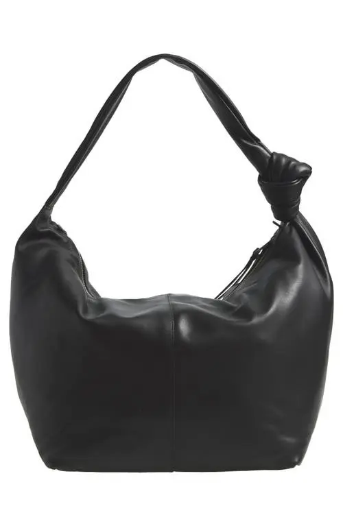 ALLSAINTS Effie Large Leather Shoulder Bag - Black