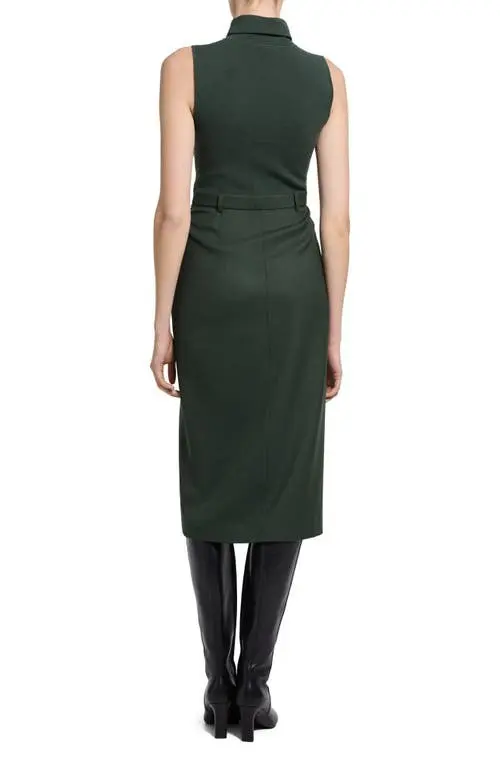 Theory Belted Sleeveless Sheath Dress