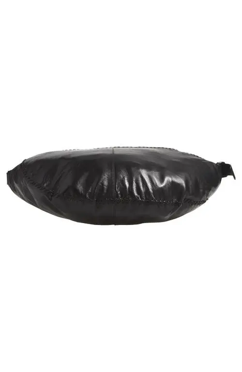 ALLSAINTS Slouch Whipstitched Leather Shoulder Bag