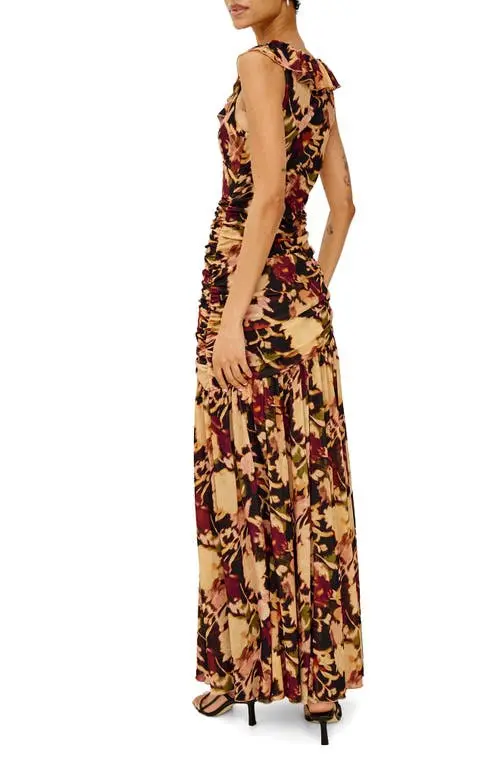 Rails Veda Ruffle V-neck Maxi Dress