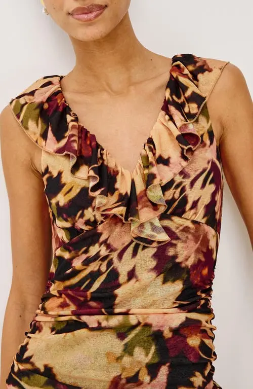 Rails Veda Ruffle V-neck Maxi Dress