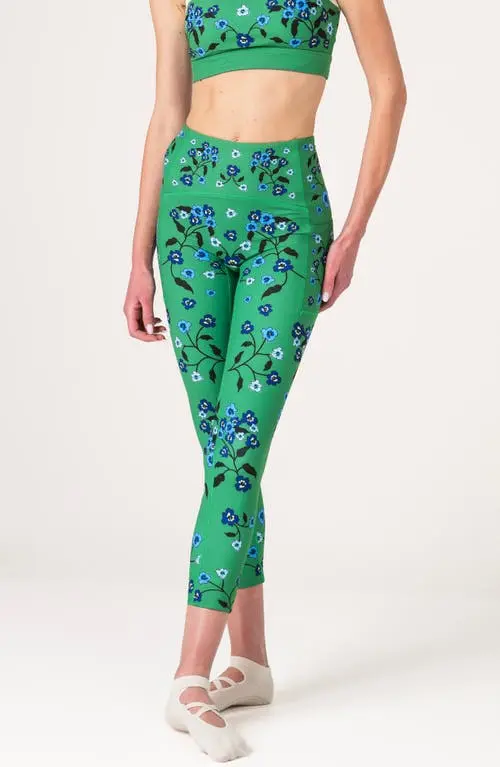 JESSIE ZHAO NEW YORK Emerald Echo High-waisted 7/8 Leggings - Green