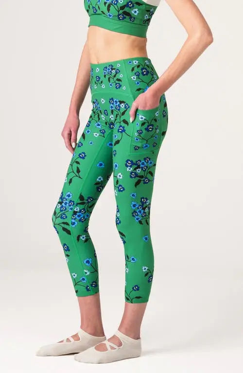 JESSIE ZHAO NEW YORK Emerald Echo High-waisted 7/8 Leggings