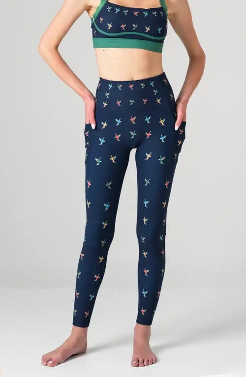 JESSIE ZHAO NEW YORK Freedom Wings High-waisted Leggings - Blue
