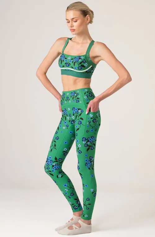 JESSIE ZHAO NEW YORK Emerald Echo High-waisted Leggings