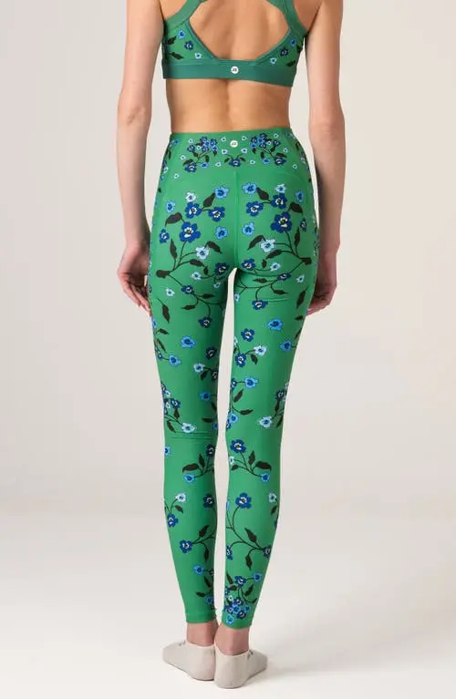 JESSIE ZHAO NEW YORK Emerald Echo High-waisted Leggings