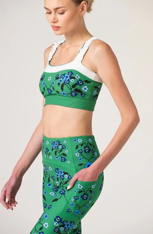 JESSIE ZHAO NEW YORK Emerald Echo High-waisted Leggings