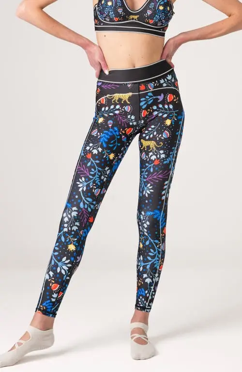 JESSIE ZHAO NEW YORK Amazon Rainforest High-waisted Leggings - Blue