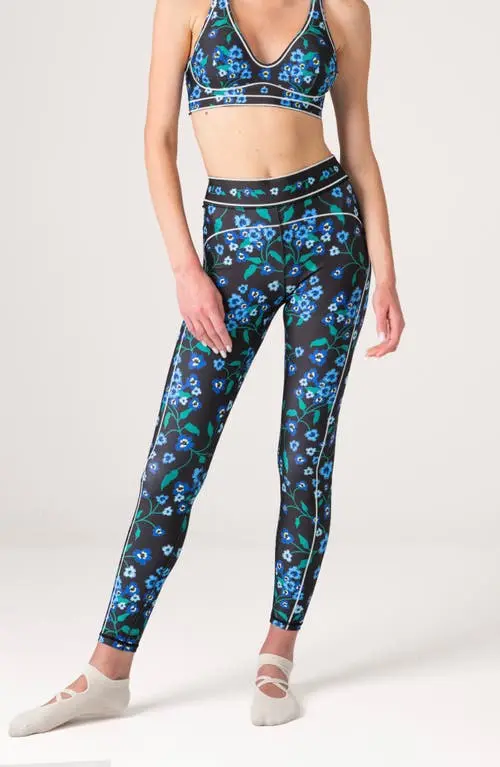 JESSIE ZHAO NEW YORK Garden Nocturne High-waisted Leggings - Black