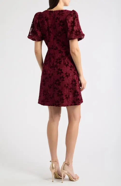 Eliza J Puff Sleeve Lace Dress