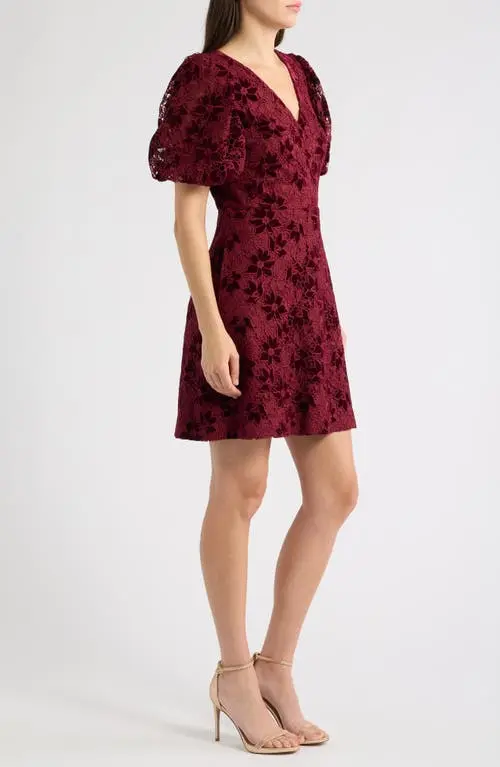 Eliza J Puff Sleeve Lace Dress