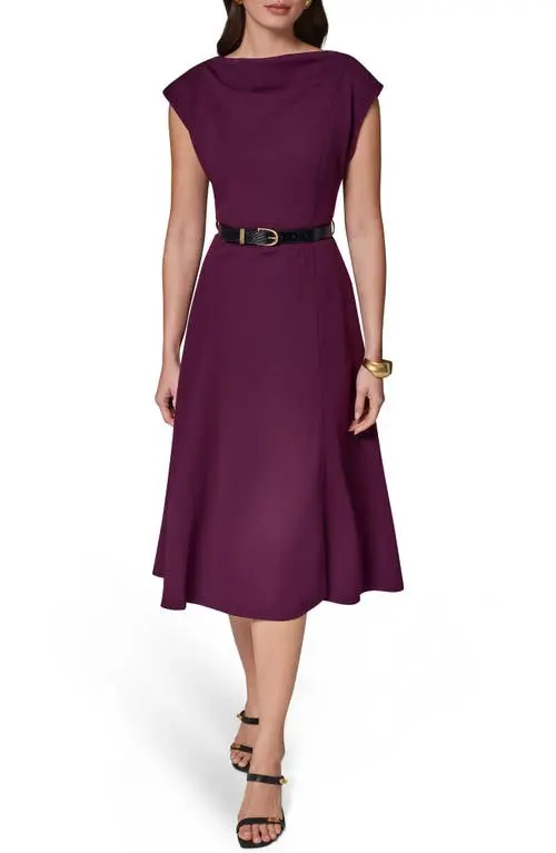 Donna Karan New York Cap Sleeve A-line Dress