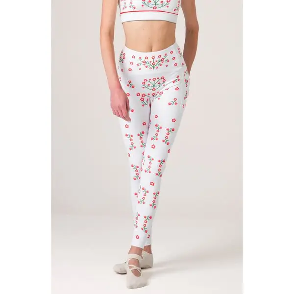JESSIE ZHAO NEW YORK Day Garden High-waisted Leggings - White