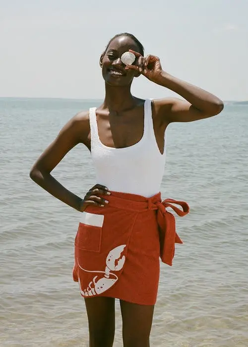 TOMBOLO Better Half Hand Towel Mini Skirt