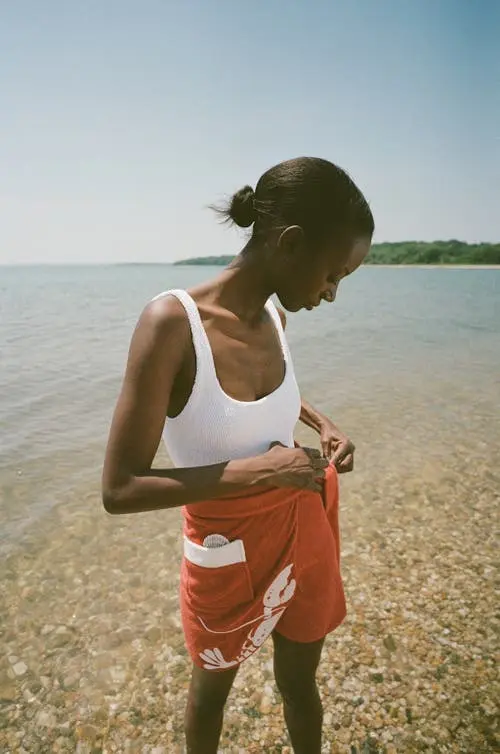 TOMBOLO Better Half Hand Towel Mini Skirt