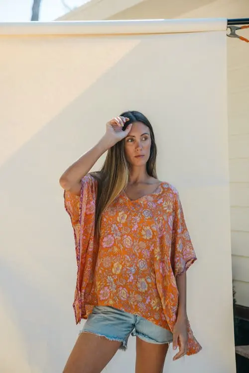 SUN CHILD Mini Caftan Vanilla