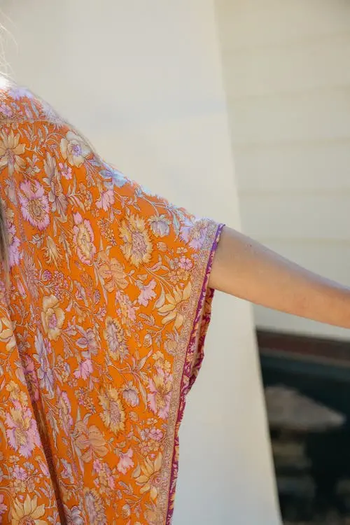 SUN CHILD Mini Caftan Vanilla