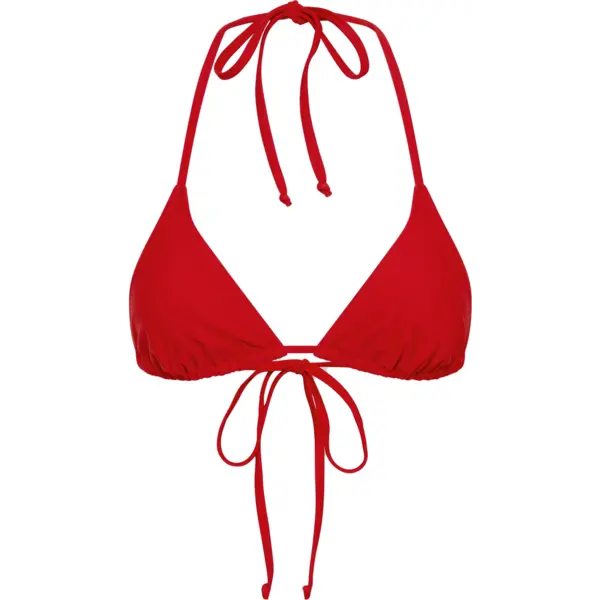 VACAY SWIMWEAR Rio Triangle Bikini Top - Cincinnati Red