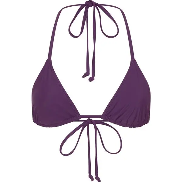 VACAY SWIMWEAR Rio Triangle Bikini Top - Plum