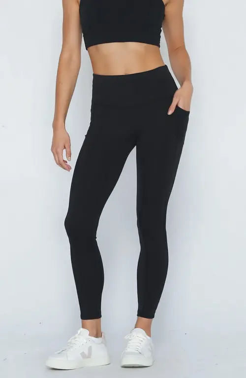 SWEAT & MILK The Daily Support Pocket Postpartum Legging - Noir