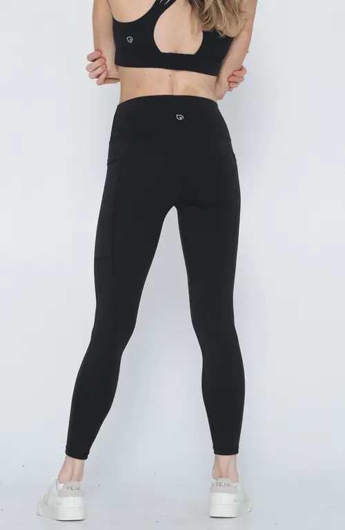 SWEAT & MILK The Daily Support Pocket Postpartum Legging - Noir