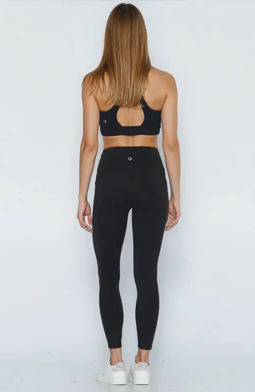 SWEAT & MILK The Daily Support Pocket Postpartum Legging - Noir