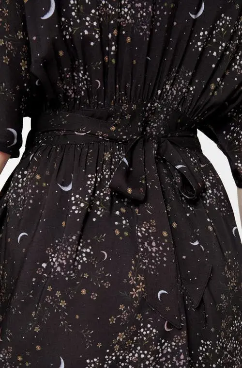 DISTURBIA Peaseblossom Celestial Tie Mini Dress
