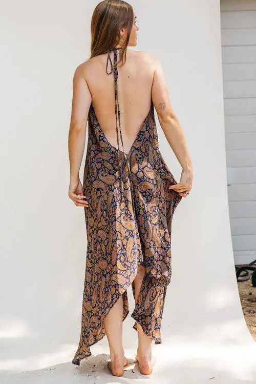 SUN CHILD Classic Silk Dress