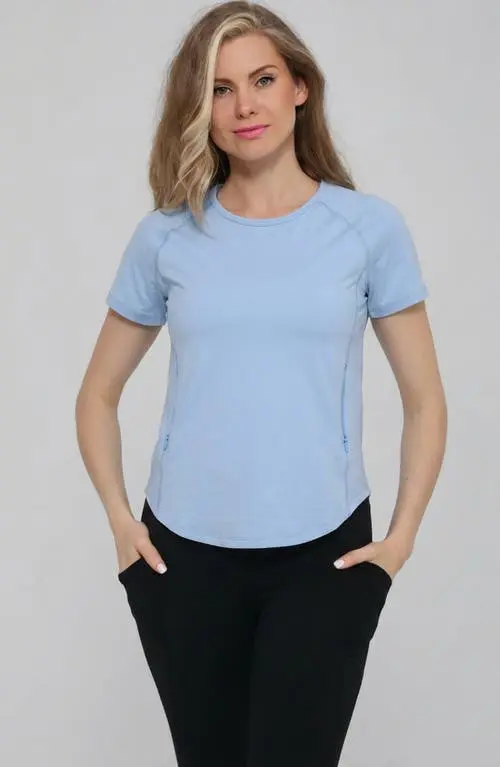 SWEAT & MILK The Mira Running Nursing Tee - Mist