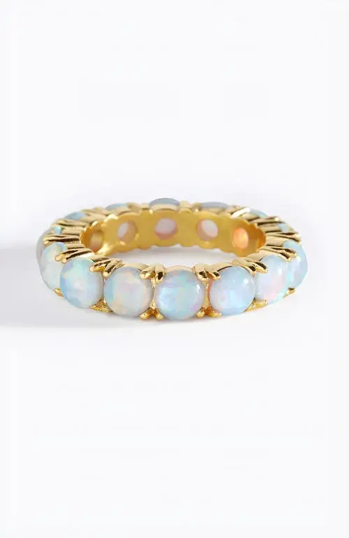 MINT & LILY Blue Opal Ring - Gold