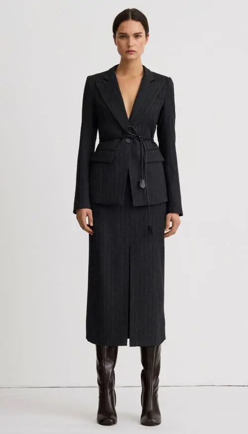 Smythe Front Slit Trouser Skirt