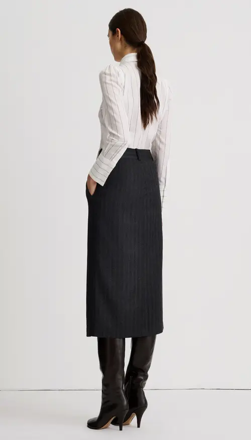 Smythe Front Slit Trouser Skirt