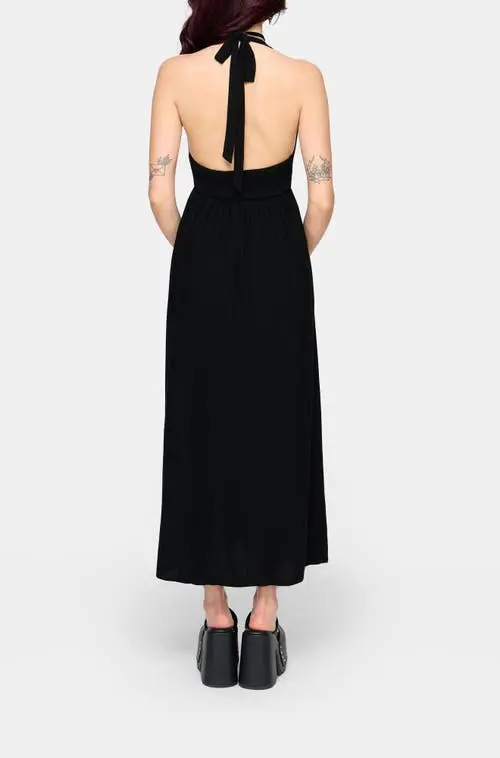 DISTURBIA Twyla Halter Neck Maxi Dress