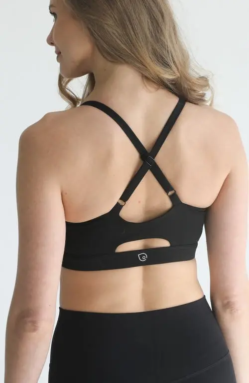 SWEAT & MILK Supportive Flow Nursing And Pumping Sports Bra - Noir