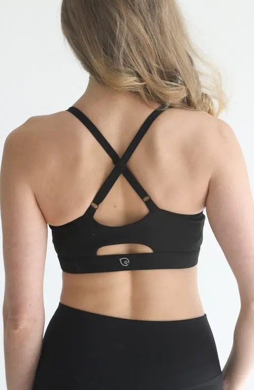 SWEAT & MILK Supportive Flow Nursing And Pumping Sports Bra - Noir