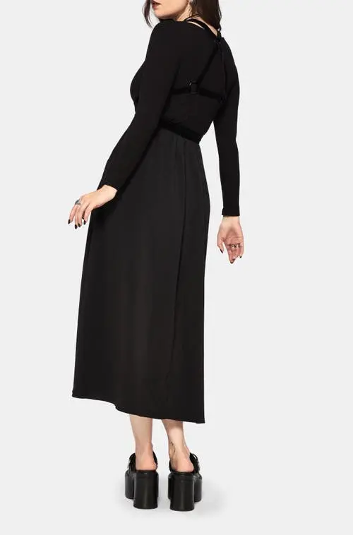 DISTURBIA Torrent Button Up Midi Dress