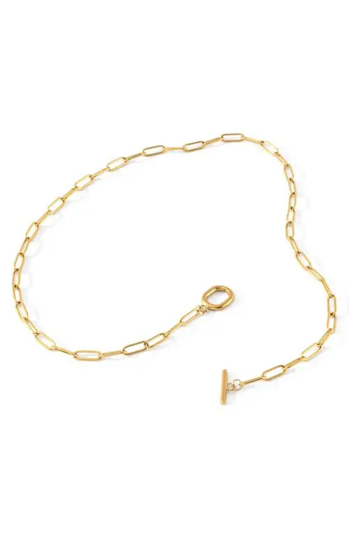 MINT & LILY Toggle Clasp Paperclip Chain Necklace