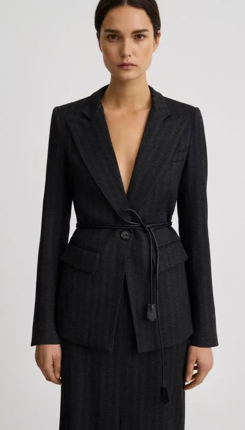 Smythe Longline Peaked Lapel Blazer