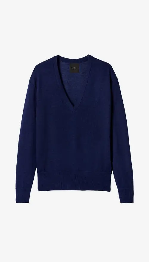 Smythe Boyfriend V-neck Sweater